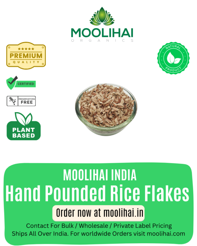 Hand Pounded Rice Flakes / Flattened rice / Aval / Poha / Chind ...