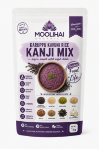 Karuppu Kavuni Kanji Mix- Black Rice Porridge - Moolihai India
