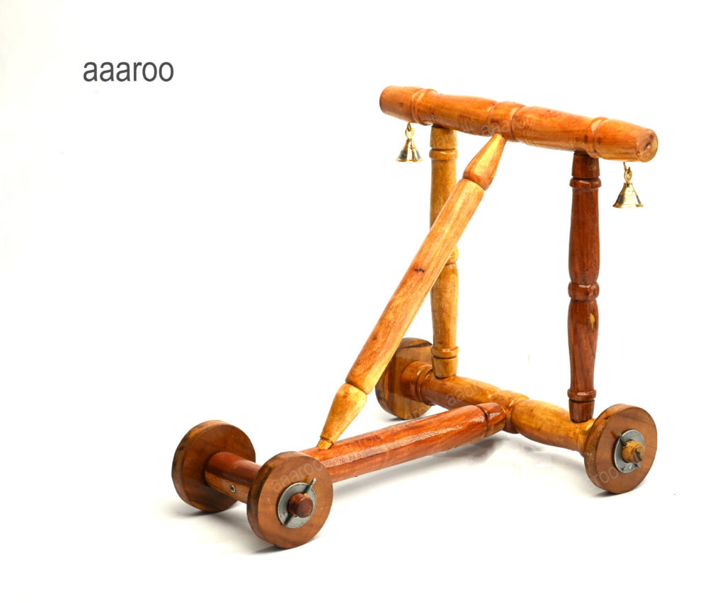 Buy Baby Nadai Vandi | Traditional Wooden Walker | Extra Premium | Anti ...