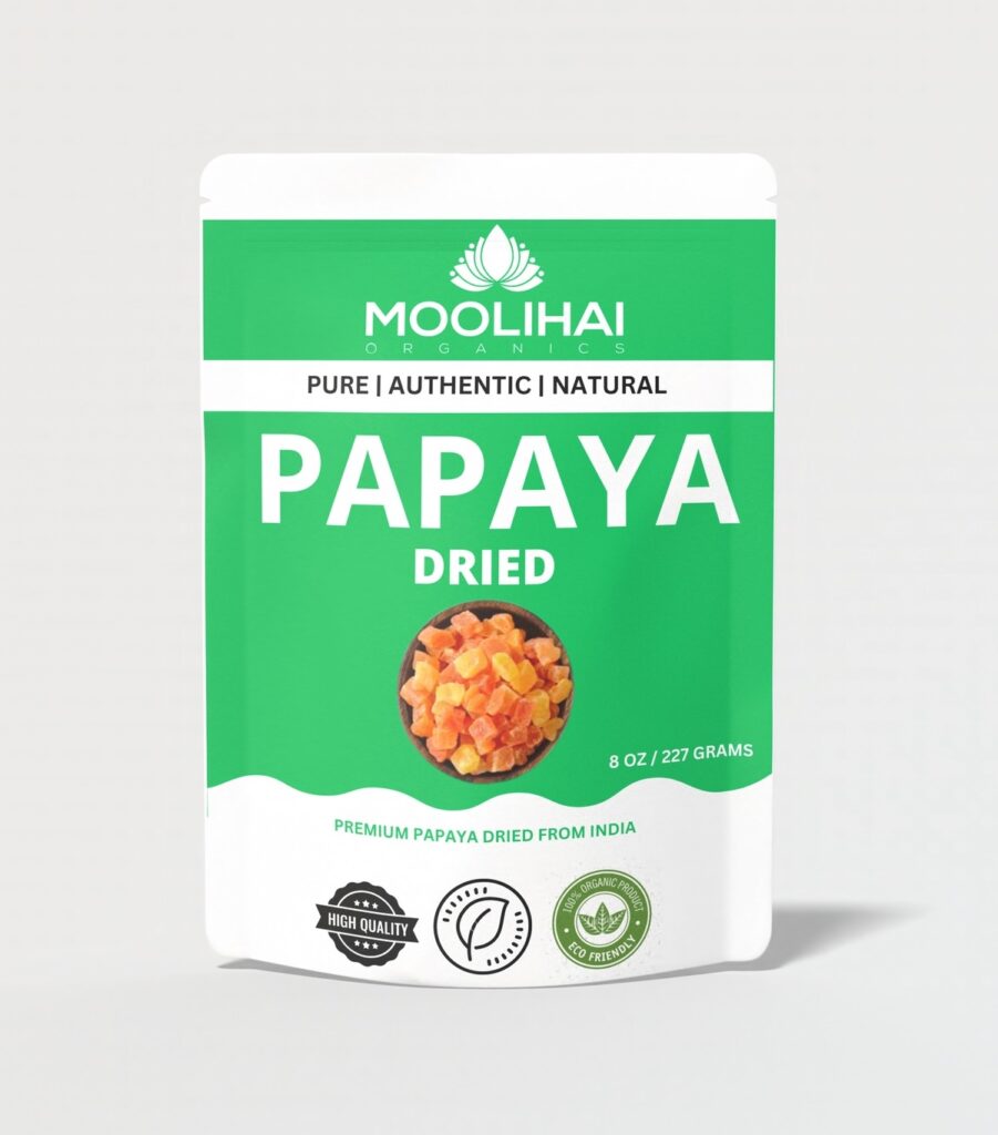 Organic Dried Papaya | Pappeeta | Purely Dehydrated - 250 Grams (8.8 Oz ...