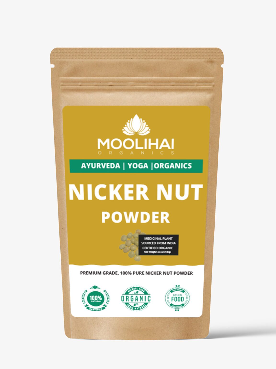 Nicker Nut Powder | Kalarchi Kaai | Bonduc Nut | Fever Nut - Moolihai.com