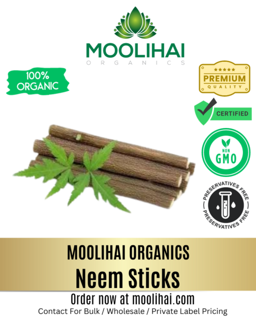 Ayurvedic BPA Free Organic Neem Sticks / Neem Datun / Twig Tooth Brush ...