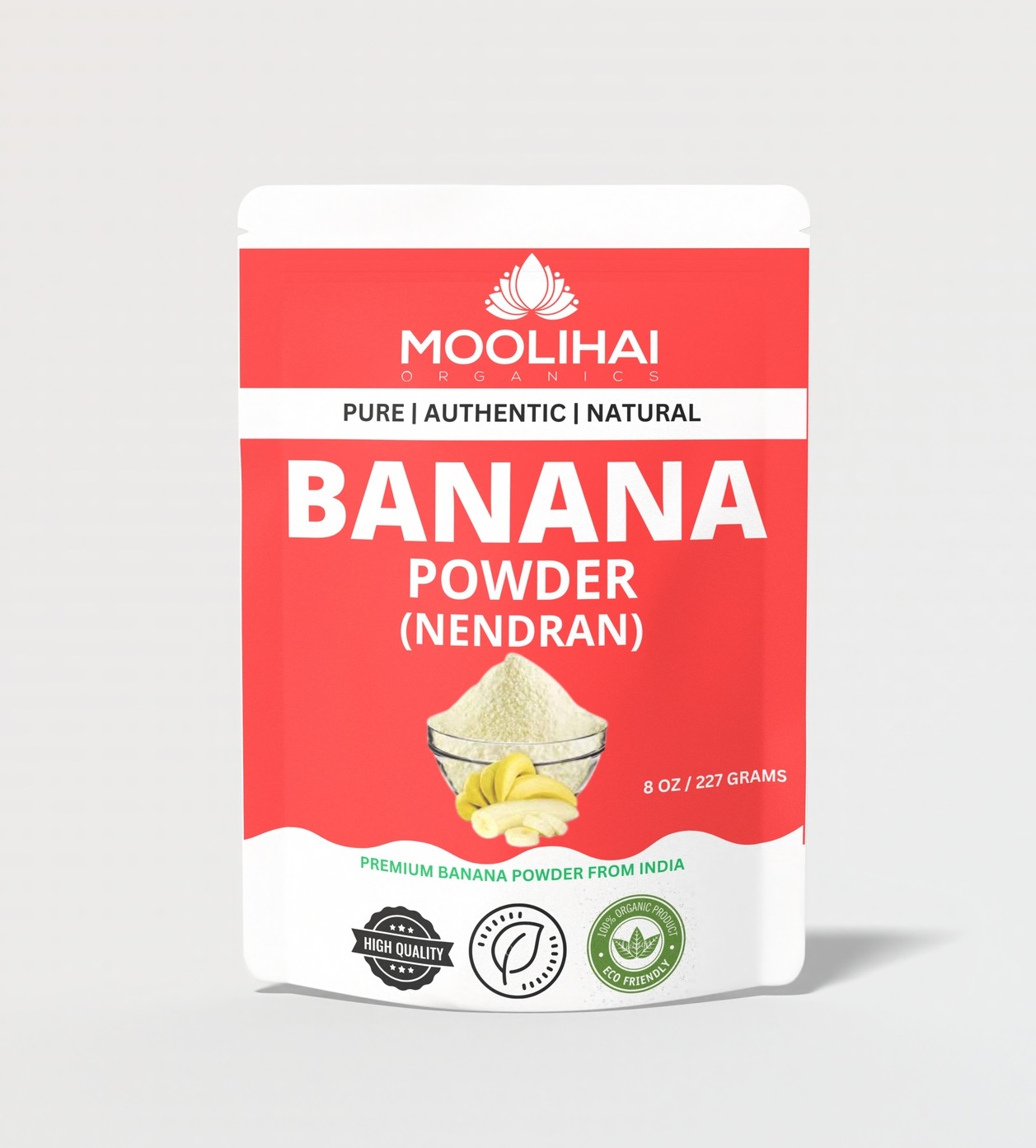 Kerala Nendran Banana Powder | Raw Baby Banana Powder - Moolihai Organics